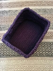 Lemon Peel Hoooked Zpagetti Storage Basket - a Free Crochet Pattern